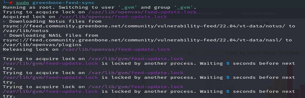 Feed-update.lock is locked by another process - Getting Started - Greenbone Community Forum