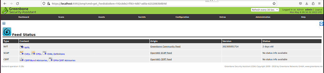 Failed to connect to feed.community.greenbone.net - Building from Source and Advanced Topics ...