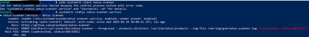 Notus-scanner won't start - Building from Source and Advanced Topics - Greenbone Community Forum
